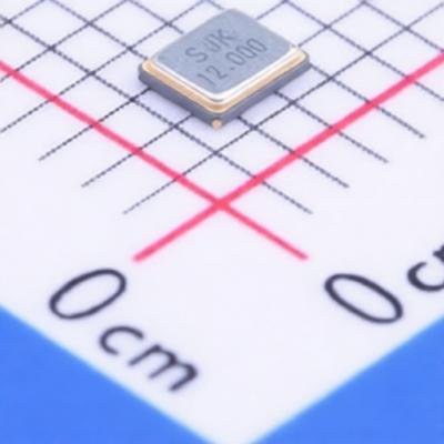 China Seam sealed ceramic surface mount quartz crystal unit SJK 7E12000E20UCG with 12 megahertz frequency for sale