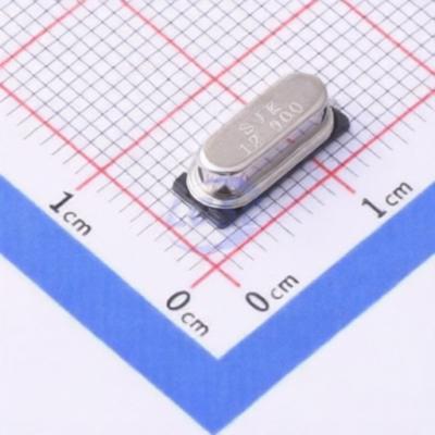 China Quartz crystal unit SJK 6CS12000G18UCG with resistance welded hc49s ssmd package and embossed taping for sale