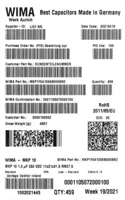 China Metallized Polyester Capacitor WIMA MKS2C021501A00JI00 with 015 Microfarad Capacitance and 50 Volt Rating for sale