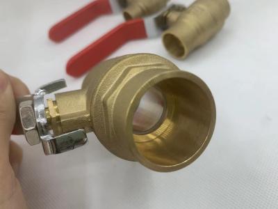 Cina yuhuan factory brass casting motorized ball valve with manual control in vendita