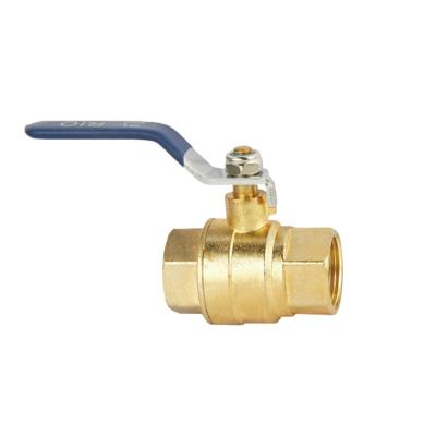 China Internal Thread Popular Handles Brass Gas Ball Valve 14mm Port Size for sale