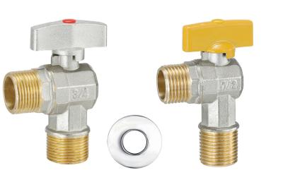 China Safety DN20-NPT Plumbing Angle Valve Triangle Angle Valve 1/2inch for sale