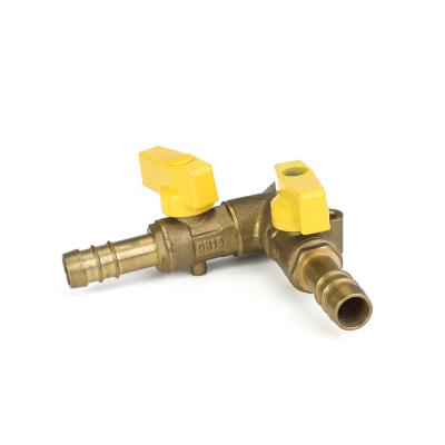 China Size Customizable 42mm Manual Brass Gas Valve With Aluminum Handle for sale