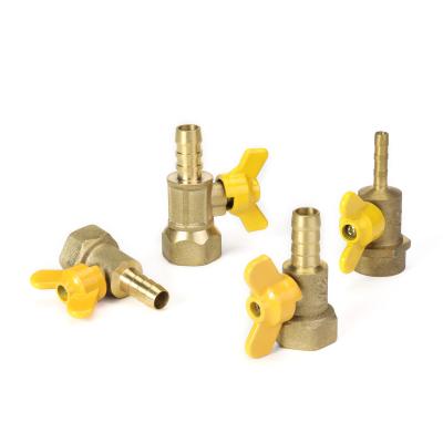 China Size Customizable 42mm Manual Brass Gas Valve With Aluminum Handle for sale