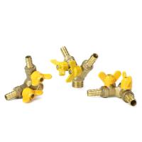 China Medium Temperature 16mm Brass Gas Valve Tap Quick Fitting Durable for sale