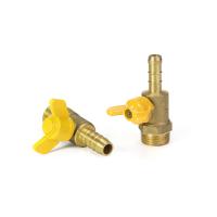 China Medium Temperature 16mm Brass Gas Valve Tap Quick Fitting Durable for sale