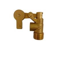 China Bulkhead Mounting Brass Float Valve 3/4In Brass Water Trough Float Valve for sale