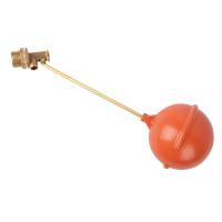 China Bulkhead Mounting Brass Float Valve 3/4In Brass Water Trough Float Valve for sale