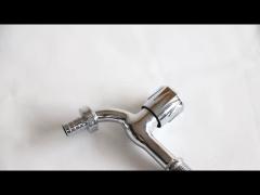 Sanitary Zinc Alloy Brass Bibcock Valve Euro Type For  Washing Machine