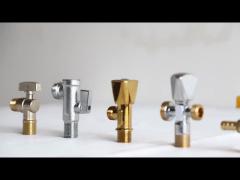 90 Degree Manual Rotation Brass Angle Stop Valve OEM ODM OBM