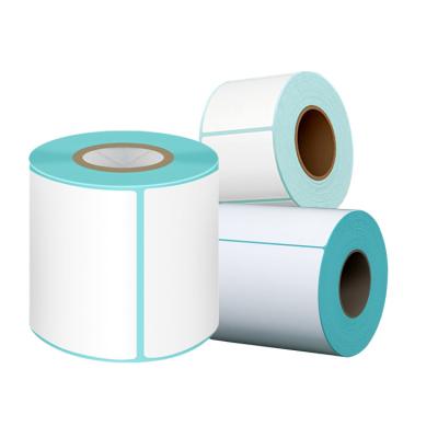 Cina 0.071mm Etichette termiche a rotolo Etichette sensibili al calore per la stampa di codici a barre in vendita
