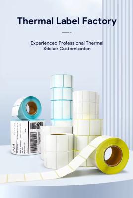China Custom Logo Color Thermal Paper Labels for Milk Tea for sale