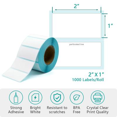 China Custom Logo Color Thermal Paper Labels for Milk Tea for sale