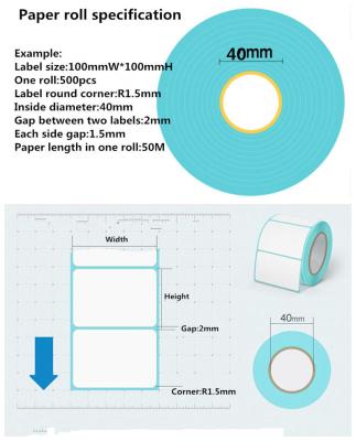 Cina 4x6 Etichette di spedizione 500 etichette stampatrici termiche 100x150 mm in vendita