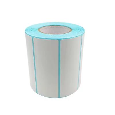 China Direct Thermal Label Blank Or Printed Self Adhesive Paper Sticker White Barcode Label Roll for sale