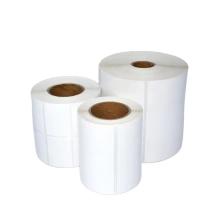 China Glossy White Permanent Adhesive Transfer Label Solvent Resistant for sale