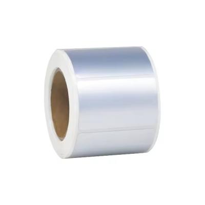 China PET PVC Barcode Etiquette Stickers Heat Transfer Kleefmiddel Glanzend Mat Zilveren Blank Te koop