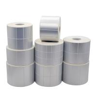 China Gloss Polyester Matte Silver Barcode PET Label Sticker Self Adhesive for sale