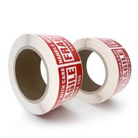 China Paper Adhesive Custom Warning Labels Waterproof with Diagonal Stripes for sale