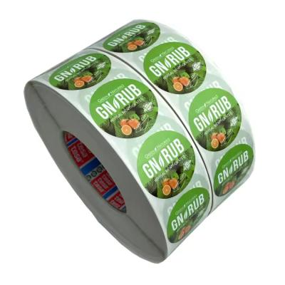 Cina Carta sintetica di plastica rotonda adesivo di vinile adesivo adesivo adesivo impermeabile stampato su misura in vendita