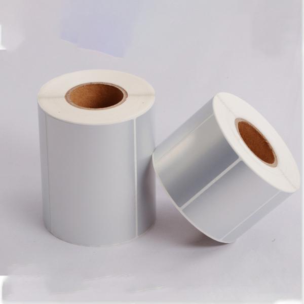 Quality Customized Printed PET Adhesive Sticker Labels Silver Matte Finished for sale