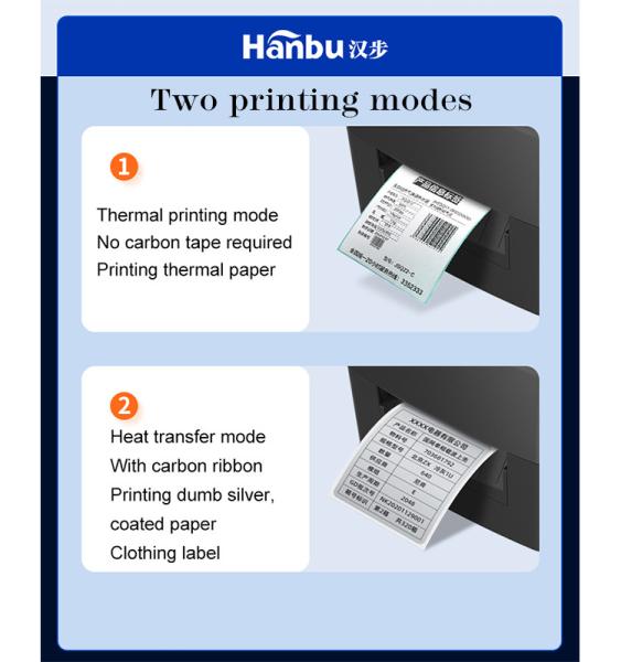 Quality RFID Barcode Label Printer Desktop Thermal Transfer Printer 203DPI/300DPI for sale