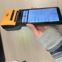 China Wireless Connectivity Android Handheld POS Terminal With Voice Call / Data / WIFI / Bluetooth / GPS Support for sale