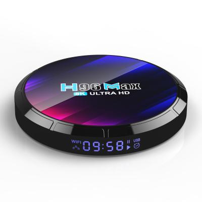 China Wifi 6 8K Ultra HD Android TV Box 4gb Ram 32gb Rom H96 Max for sale