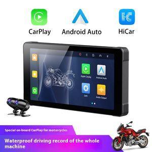 China 5.5 Inch Motorcycle Carplay Radio Navigation Android Auto Driving Recorder for sale