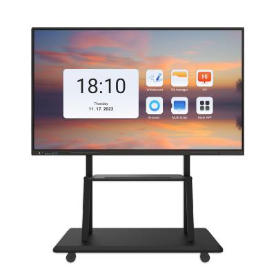 China Qtenboard Wholesale Price 65 Inch Movable Electronic Interactive White Board Bytello Education  Software For Windows System for sale