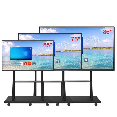 China Qtenboard Wholesale Price 65 Inch Movable Electronic Interactive White Board Bytello Education  Software For Windows System for sale