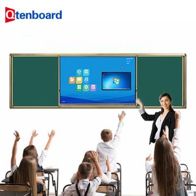 China Qtenboard Wholesale Price 65 Inch Movable Electronic Interactive White Board Bytello Education  Software For Windows System for sale