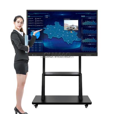 Cina Qunmao 105 Inch Interattivo Digital Whiteboard Touch Screen Interagire Whiteboard Smart Board Prezzo per Sala riunioni in vendita