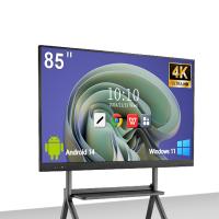 China 4k Interactive Whiteboard Multi Touchscreen Electronic Interactive Touch Panel For School for sale