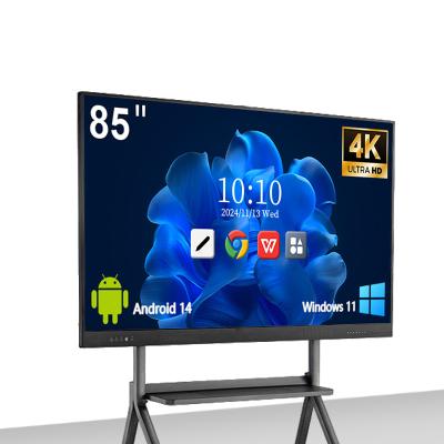 China OEM Finger Multi Touch Screen Smart Classroom Electronic Digital Interactive Touch Panel for sale