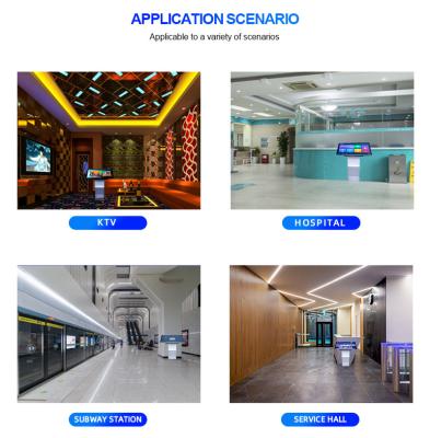 China Qtenboard Own Brand Lcd Kiosk 43/55 Inch Interactive Kiosk Advertising Machine Roboshop Food Self Service Kiosk for sale