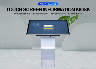 China 43 55 65 Inch Floor Standing Advertising Digital Totem Display LCD Waterproof Indoor Signage Touch Screen Self Service Kiosk for sale