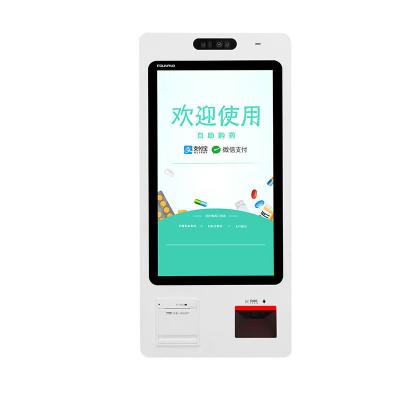 China Pedido de autoatendimento Pagamento Quiosque de tela sensível ao toque Máquina de pagamento automático Escaneador de códigos de barras Quiosque Quiosque de pedidos à venda