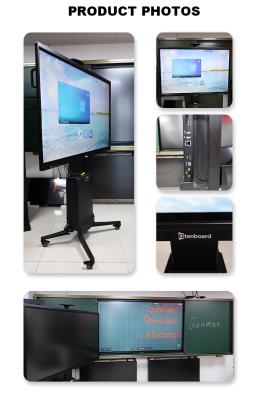 China Meeting Smart Board 55 Inch 4mm Tempered Glass Interactive Display Panel With Free Accessories for sale