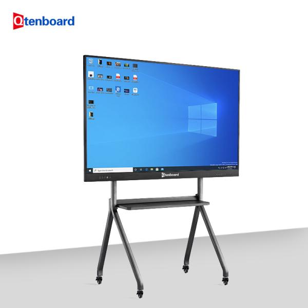 Quality Qtenboard Customizable 55 Inch Smart Board Whiteboard 4K Dual System Pen Finger for sale