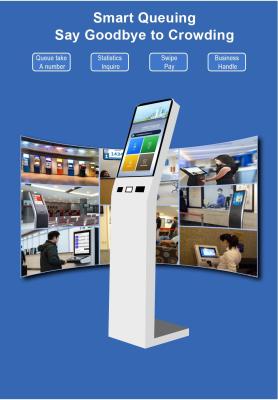 Cina Qtenboard Esperienza migliorata del cliente Protezione della privacy Supporto multilingue 17 19 21,5 pollici touch screen Machine di coda in vendita