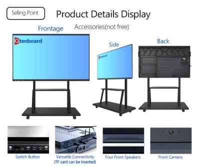 China Custom LOGO 4K Auflösungsbildschirm OEM/ODM Interaktives digitales Whiteboard zu verkaufen