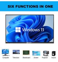 China 55 Inch Interactive Flat Panel with AI Function and Multi-language System for Education and Business for sale