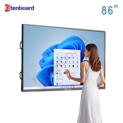 China 4K Ultra HD Interactive Learning Anti-Glare Multi-Touch Smart White Board for sale