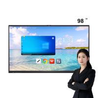 China 50 Point Touch Interactive Whiteboard with 4K Resolution and Android 14.0 for Education and Meetings for sale