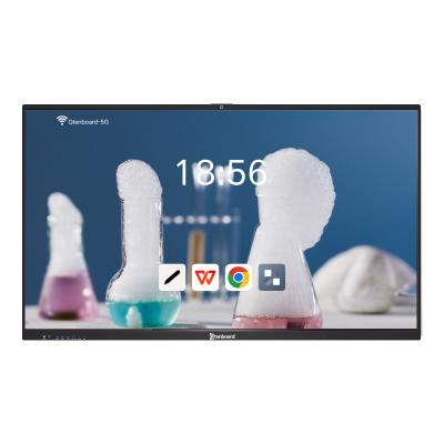 China Smooth Writing Wireless Screen Share 4k 120hz Android 14 Interactive White Board for sale