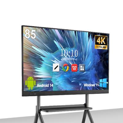 Cina 8+128GB 4K 40 Point Touch Screen In classe Educazione Tavola bianca digitale interattiva in vendita