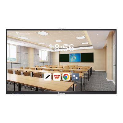 Cina Qtenboard 65 pollici 40 touch Android 14 penna tocco 4K Smart White Board in vendita