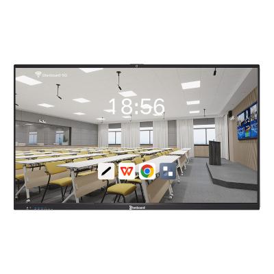 Cina 65 75 86 pollici Sistema doppio Android Windows Touch Screen Smart White Board Per la scuola in vendita