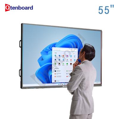 Китай Оптовая продажа 55 65 75 86 98 дюймовая сенсорная интерактивная умная цифровая доска для обучения продается